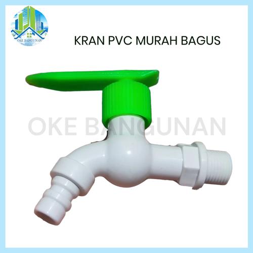 Jual kran air pvc keran 1/2 inch tembok taman bisa pasang selang murah ...