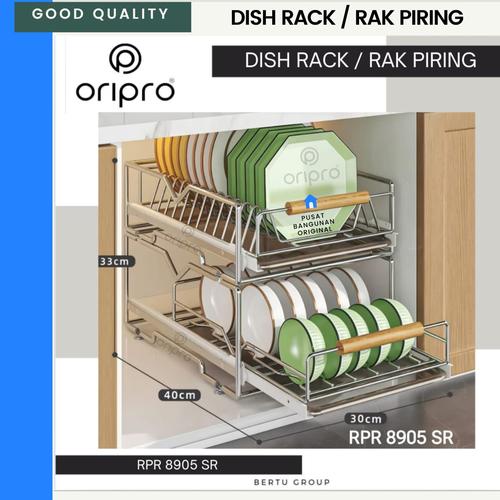 Jual RAK PIRING KITCHEN SET RAK BOTOL GELAS TARIK MODEL VITCO 29021 ...