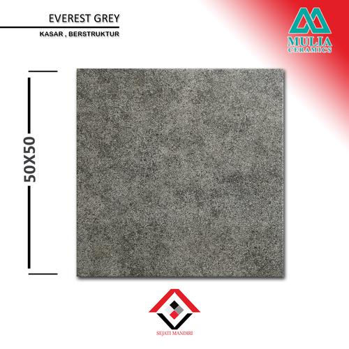 Jual keramik 50x50 - motif batu alam - mulia everest grey - Kab ...