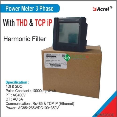 Jual power meter 3 PHASE with THD (HARMONIC) modbus RS485 & Ethernet ...