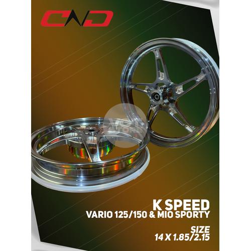 Jual DELKEVIC DND Velg Racing K SPEED Palang 5 Bintang Laut Honda Vario ...