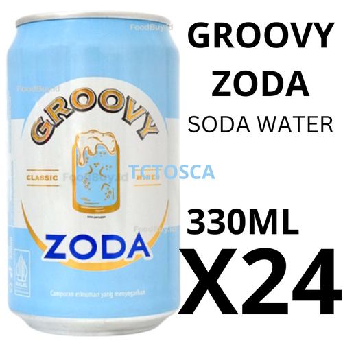 Jual Groovy Zoda Soda Water Kemasan Kaleng 330ml 1 Dus isi 24 Kaleng ...