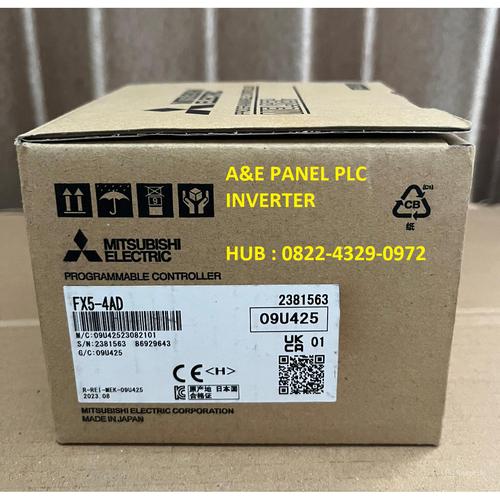 Jual PLC Mitsubishi FX5-4AD FX5 4AD FX54AD analog input module FX5U ...