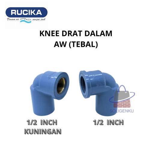Jual Elbow / Knee Drat Dalam PVC Rucika 1/2" inch - Jakarta Utara ...