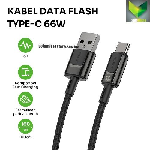Jual ROBOT Kabel Data & Charger Usb To Type C RZC100 BLACK - Kota ...