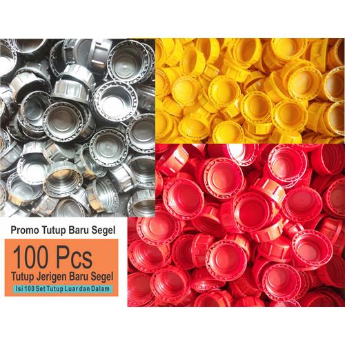 Jual Tutup Jerigen BARU SEGEL 100 Set Tutup Luar Dan Dalam / Tutup ...
