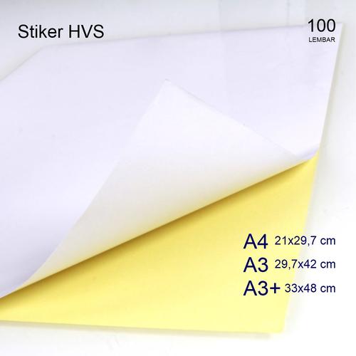 Jual Kertas Sticker Hvs Stiker Hvs Bisa semua jenis printer rumahan ...