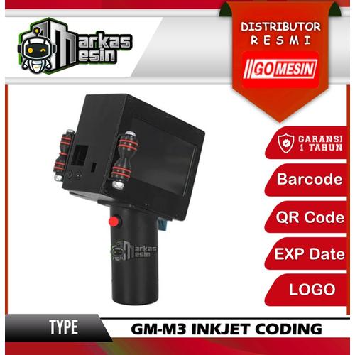 Jual Inkjet Printer Coding GM-M3 GOMESIN Handjet Mesin Cetak Expired ...