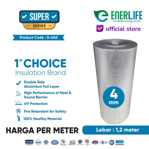 Jual Aluminium Foil Atap Bangunan 4mm Double Side - Harga Per Meter ...