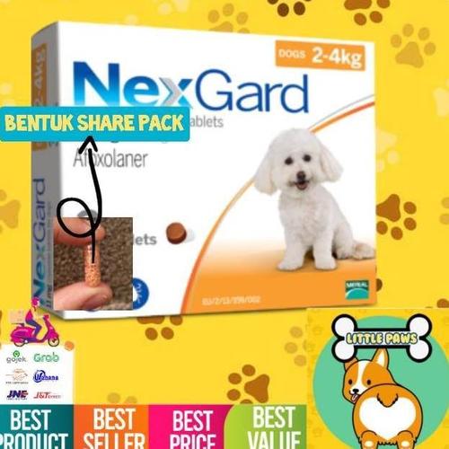 Jual Repack Original Nexgard Original Repack Obat Kutu Anjing (2-4kg ...