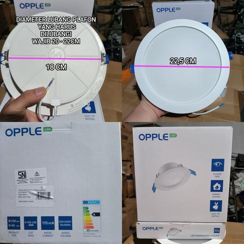 Jual OPPLE LED DOWNLIGHT RC US R200 22W 6500K PUTIH - Kota Tangerang Selatan - CARINA LISTRIK ...