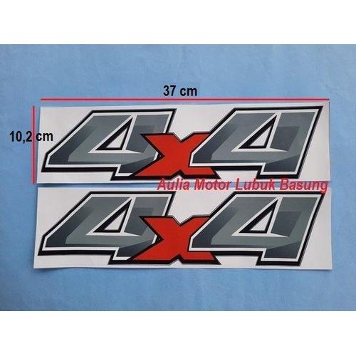 Jual Sticker Stiker List Strip Body Bak Mobil Tulisan 4X4 4 X 4 ...