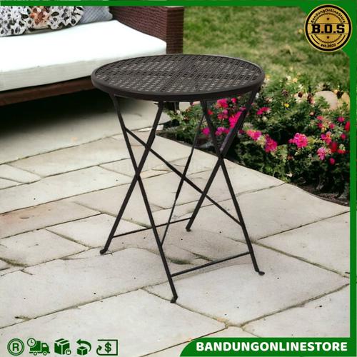 Jual Meja Teras Besi Lipat Soleil 60 Cm Hiro Meja Taman Lipat Meja ...