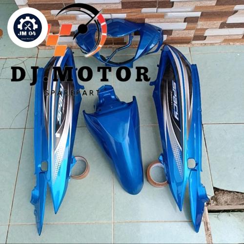 Jual Cover body halus motor honda spacy+striping warna biru - Kab ...
