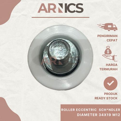 Jual Roller Eccentric Sch*ndler Diameter 34x19 M12 / Roller Pintu ...