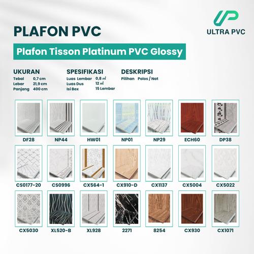 Jual PLAFON TISSON PLATINUM PVC GLOSSY POLOS & NAT - HIASAN CEILING ...