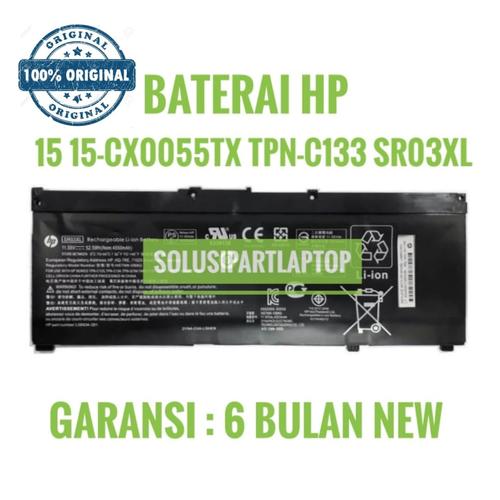 Jual baterai hp pavilion 15-cx0055tx tpn-c113 SR03XL Original - SR04-SR03 ORI - Kota Tangerang ...