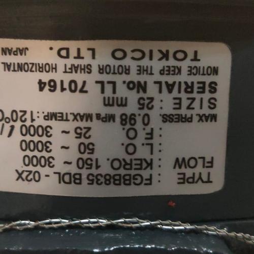 Jual Flow meter TOKICO 1 INCH NON RESET FGBB835BDL-02X - Jakarta Timur ...