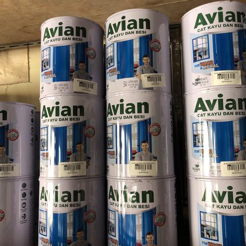 Promo AVIAN CAT KAYU DAN BESI 0,9L - SUPER WHITE / SUPER BLACK - SUPER ...