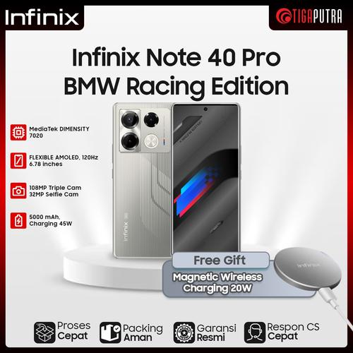 Promo Infinix Note 40 Pro BMW Racing Edition (RAM 8GB, ROM 256GB, 3D ...