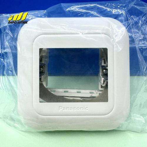 Jual Panasonic Frame 1 gang 2 device WEJ78029 wide series - Putih ...