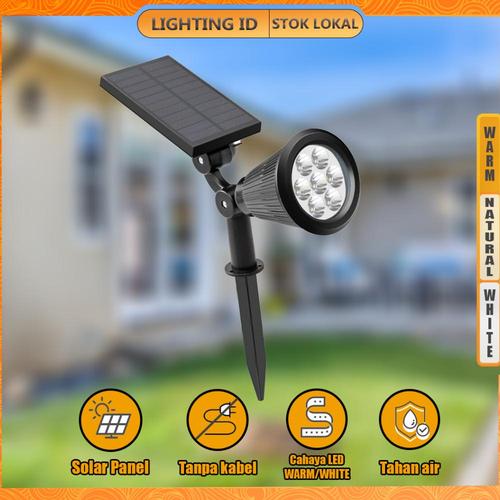 Jual Lampu Taman Led Tenaga Surya Solar 18Led Cell Panel Lampu Lampu ...