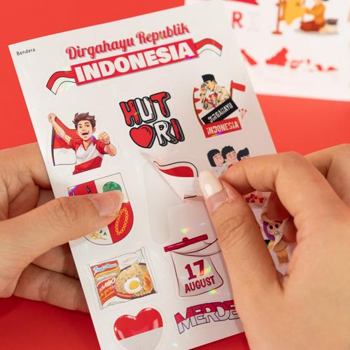 Promo Stiker Hologram Kemerdekaan Indonesia HUT RI Sticker Scrapbook ...