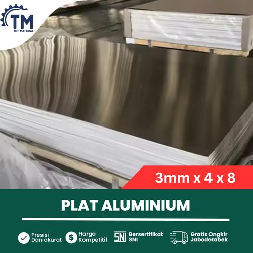 Jual Plat Aluminium Tebal 3mm x 4 x 8 Feet / 1200 x 2400 mm / 120 x 240 ...