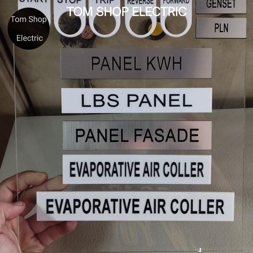 Jual Name Plate Panel / Name Plate Box Panel Listrik / Name Plate Box ...