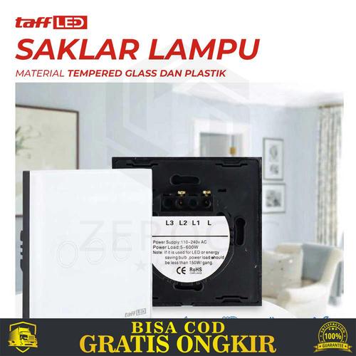 Jual SAKLAR SENTUH AESTHETIC RUMAH SWITCH LED PANEL 3 TERMINAL LIGHT ...