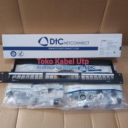 Jual patch panel 24 port cat.6 DTC lengkap modular - Jakarta Selatan ...