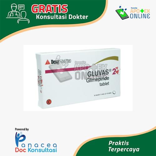 Jual GLUVAS 2MG 1 BLISTER ISI 10 TABLET - Kab. Sragen - Apotek ...