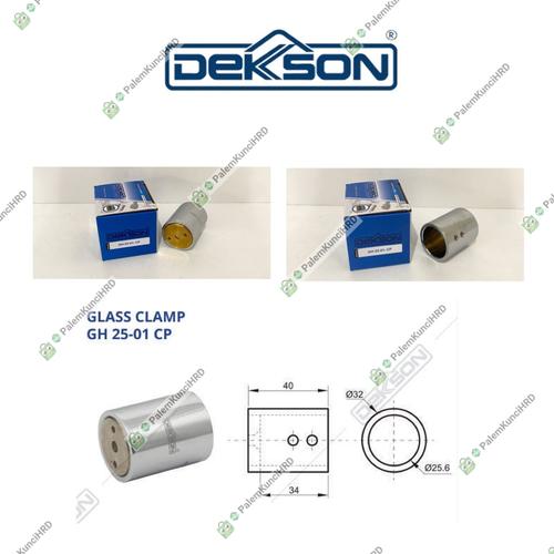 Jual Glass Clamp Dekkson GH 25-01 CP Penghubung Pipa Stainless 1" ke ...