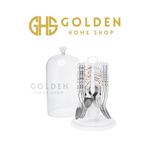 Promo Cutlery Marble Set Sendok Set Sultan Marmer Putih Pink Hitam ...