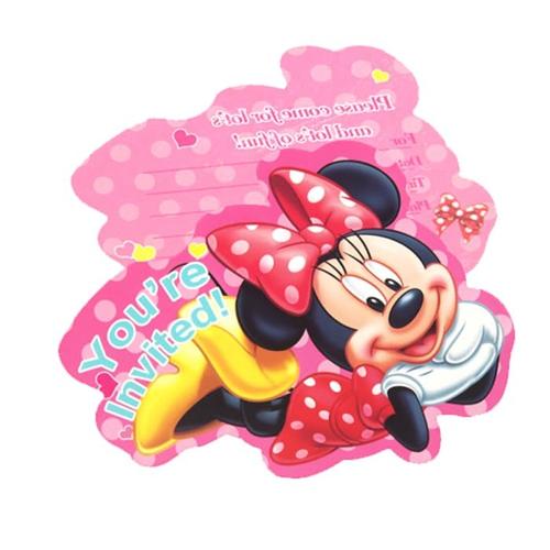 Jual Kartu Undangan Karakter Minnie Mouse - Pesta Ulang Tahun - Kota ...