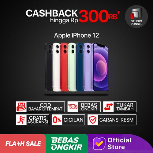 Promo Apple iPhone 12 IBOX 64GB 128GB 256GB Black Red Blue Purple ...