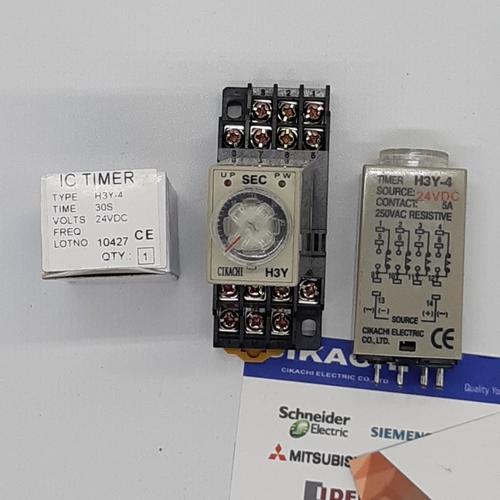 Jual H3Y-4 / H3Y4 (24VAC / 24VDC), CIKACHI, IC TIMER - 24 Vdc/ 60s ...