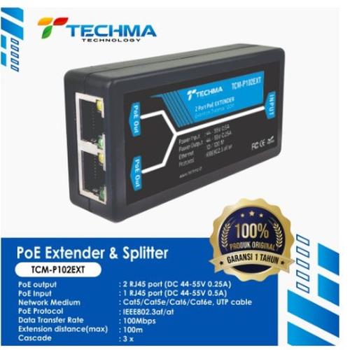 Jual Poe Extender Techma 2 Port TCM-P102EXT Up to 100m - Kota Semarang ...