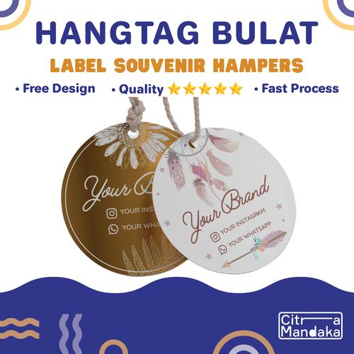 Jual Hang Tag Custom Baju Bulat 1 Sisi | Tag Label Baju - 6 x 6 cm, Art ...