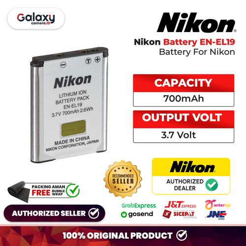 Promo Battery Nikon EN-EL19 700mAh Original Resmi Cicil 0% 3x - Kota Tangerang - Galaxy Camera ...