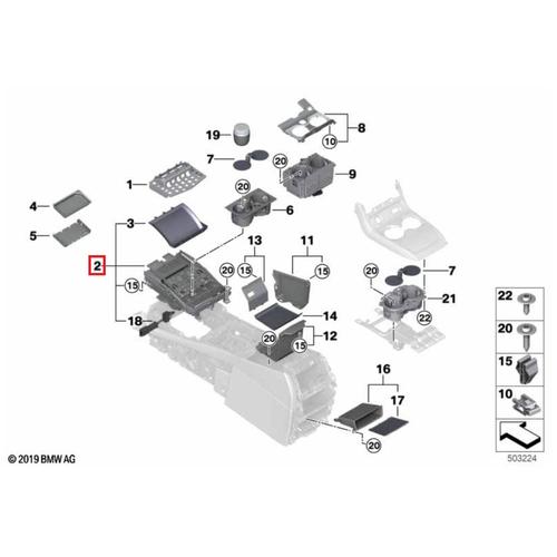 Jual Original BMW G05 X5 G06 X6 Storage Compartment Holder Konsol ...