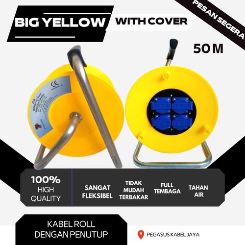 Jual Kabel Roll 50 meter Warna Kuning Besar - Dengan Cover dan Tanpa Kabel - Jakarta Barat ...