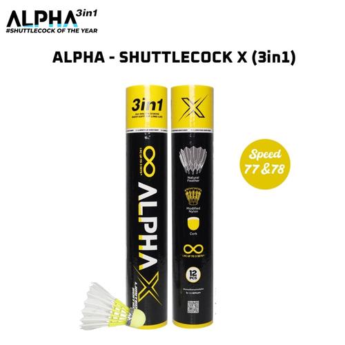 Jual ALPHA X - 3 in 1 / Alpha X Limired Edition Shuttlecock Kok ...