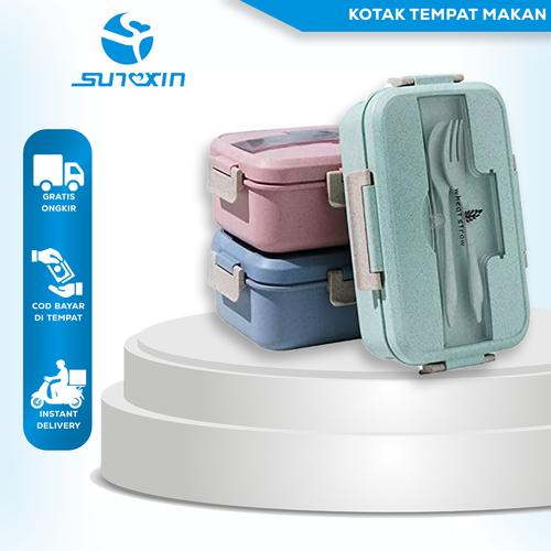 Promo Lunch Box / Kotak Tempat Makan / BPA Free / FREE SENDOK GARPU ...