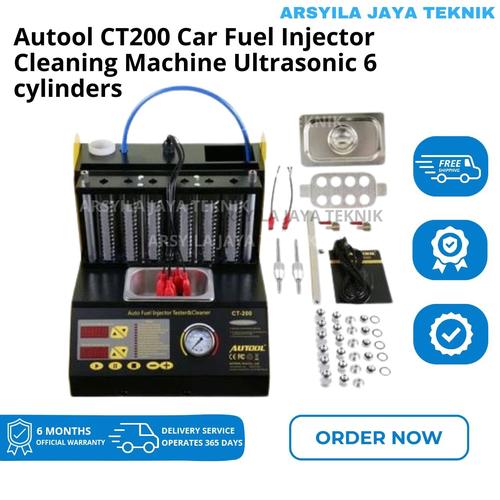 Jual Autool CT200 Car Fuel Injector Cleaning Machine Ultrasonic 6 ...