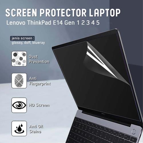 Jual Anti Gores Lenovo ThinkPad E14 Gen 1 2 3 4 5 13 inch G1 G2 G3 G4 ...