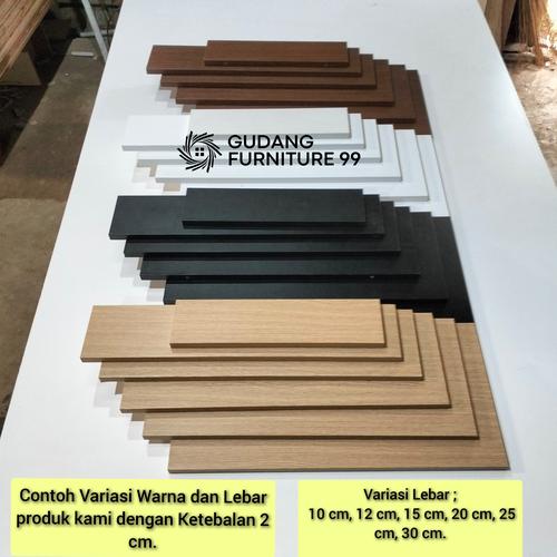 Jual custom Ambalan Dinding minimalis Tebal 2 cm - Putih, 1 x 2 x 30 cm ...