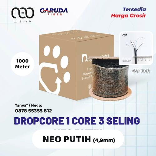 Promo Dropcore (White) Neolink 1 core 3 seling - Fiber Optic Cable ...