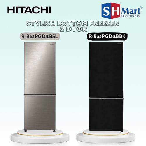 Promo KULKAS 2 PINTU HITACHI BOTTOM FREEZER R-B33PGD8 BBK HITAM (MEDAN) - Hitam Cicil 0% 3x ...