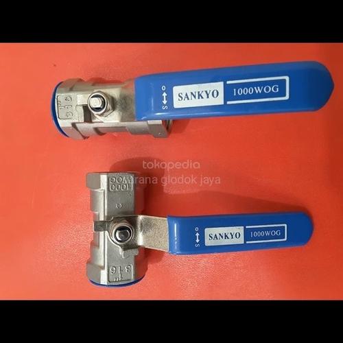 Jual Ball valve type 1Pc sankyo 3/4" inch stainless - Jakarta Barat ...
